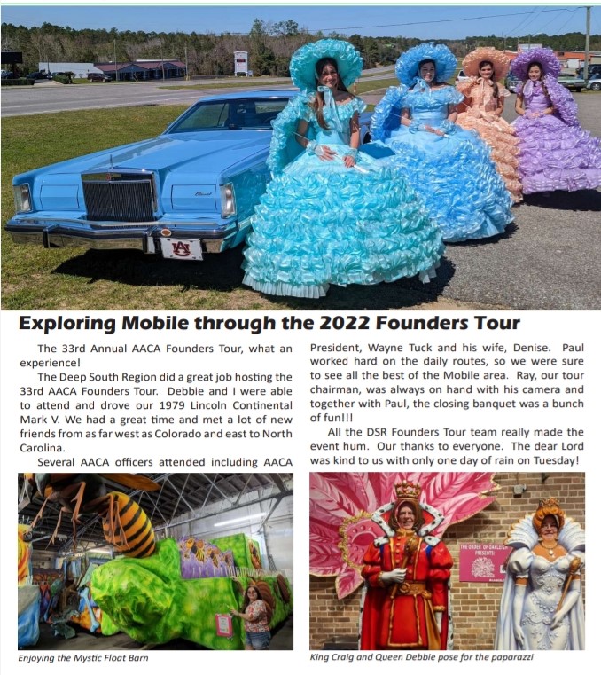 2022 Founders Tour - Deep South Region